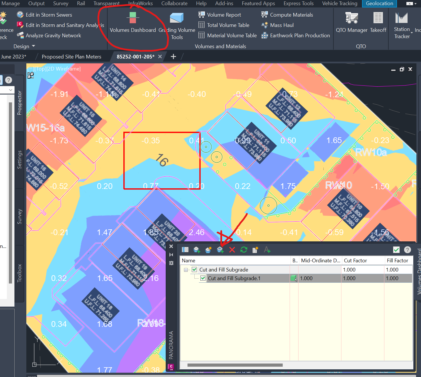 Solved: Subtracting specific area in Cut and Fill - Autodesk Community