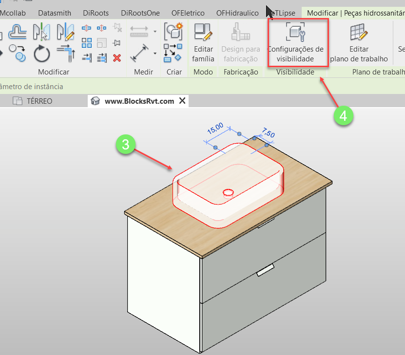 Solucionado: Visualização da bancada desaparece em planta após a ...