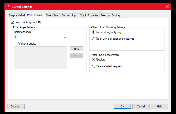 Solved: Polar Tracking Angles Not Working - Autodesk Community