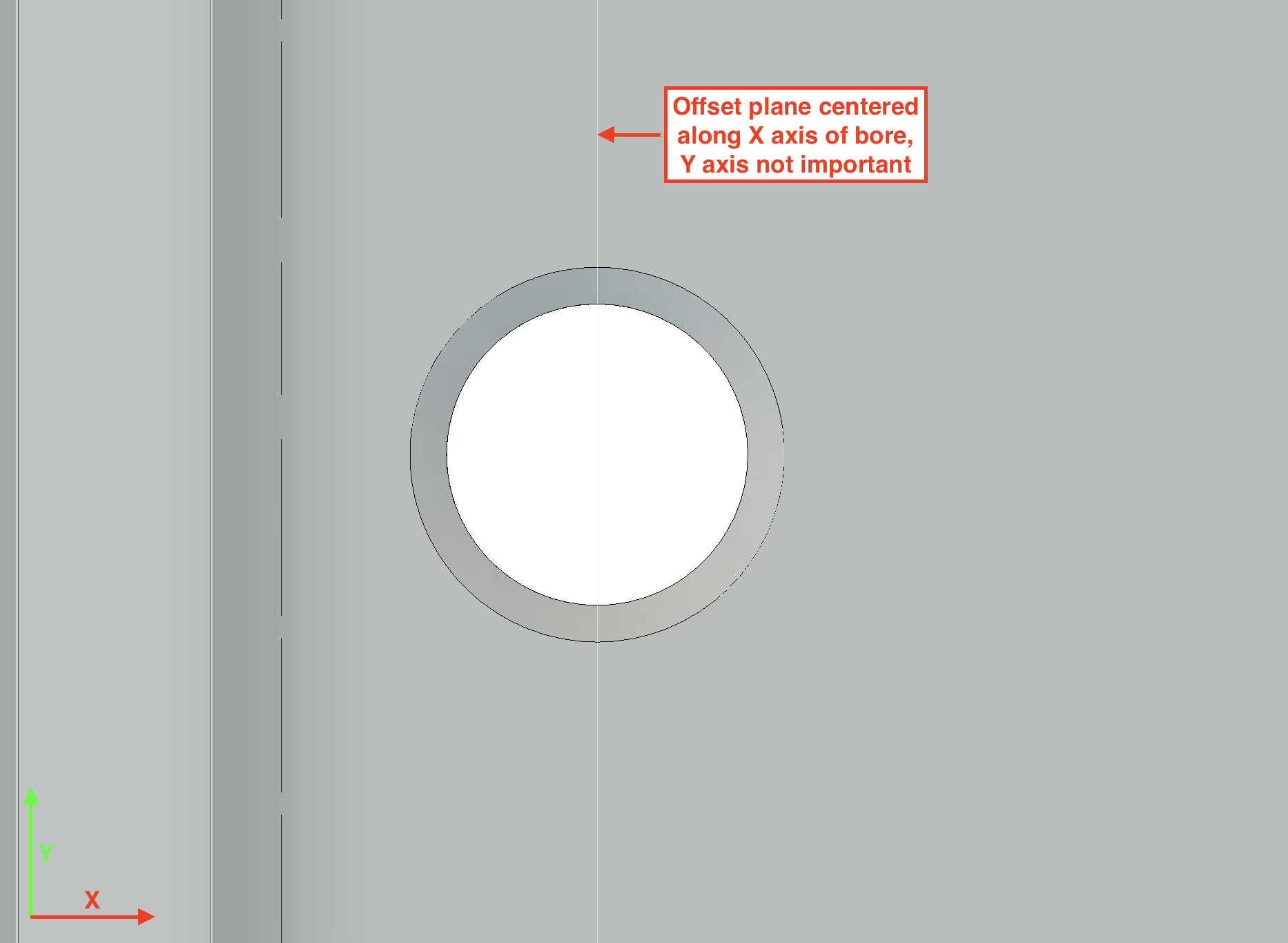 Offset plane: Random offset when trying to center it on a bore/boss ...