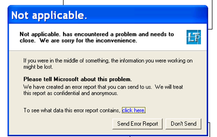 LT2005 error: Not applicable message. - Autodesk Community