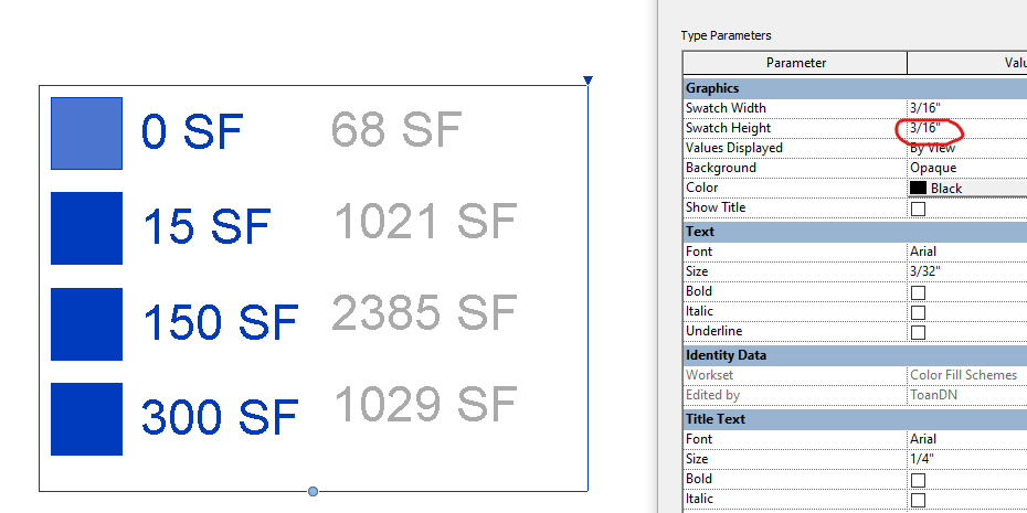 Show name AND area in color fill legend - Autodesk Community