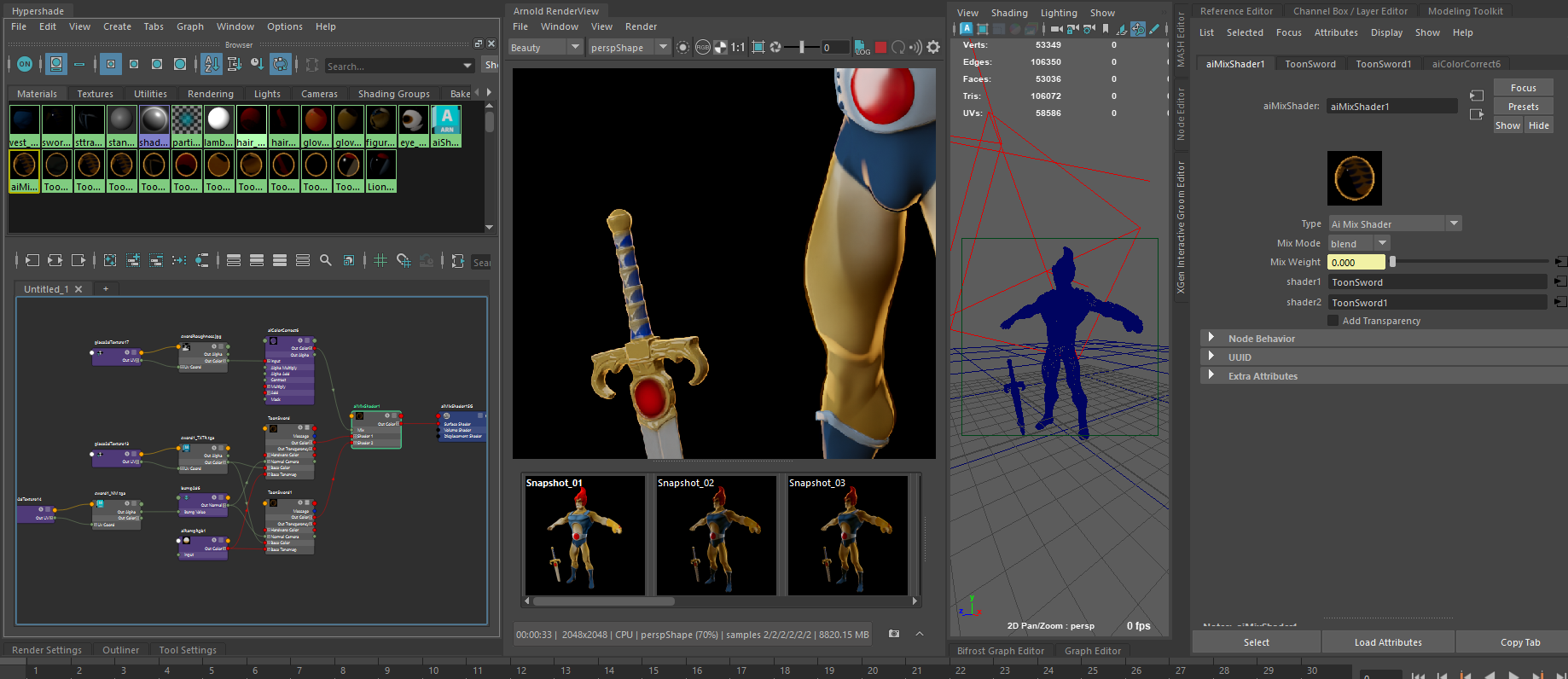can I mix aiToon shaders - Autodesk Community