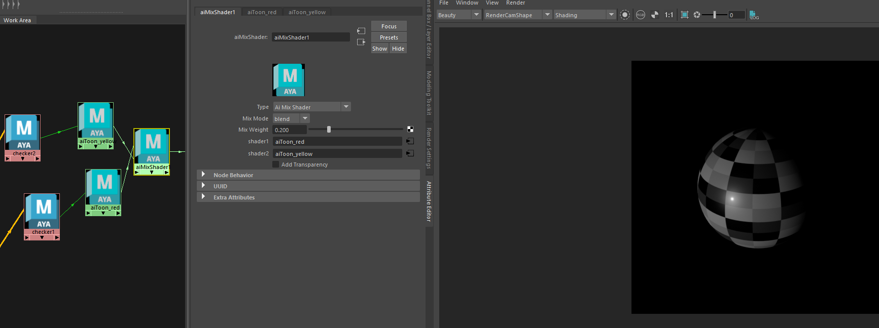 can I mix aiToon shaders - Autodesk Community
