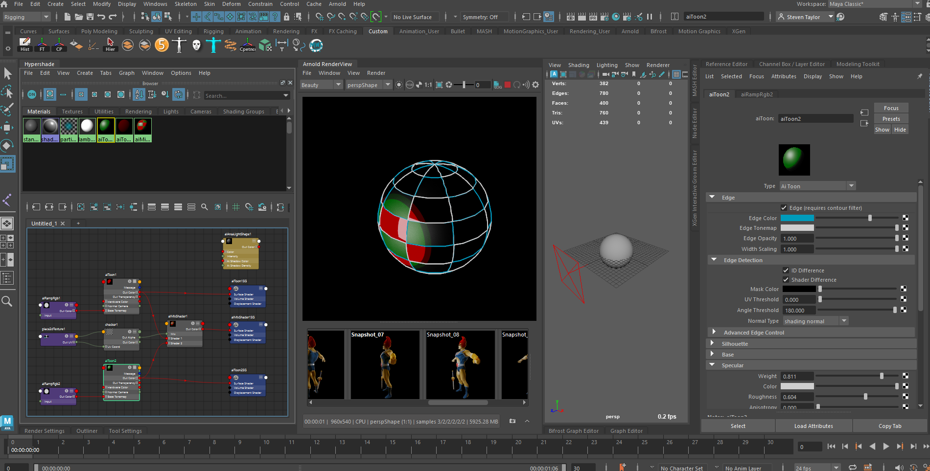 can I mix aiToon shaders - Autodesk Community