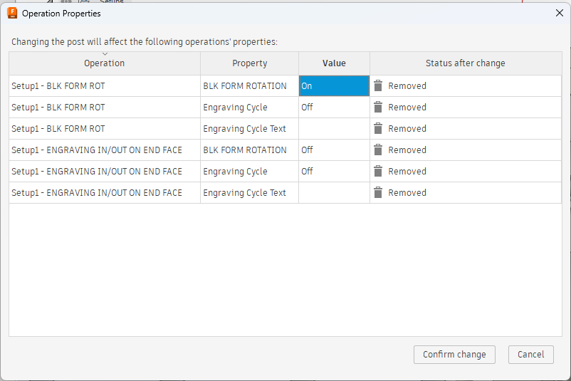 Solved: Properties per Operation - Autodesk Community