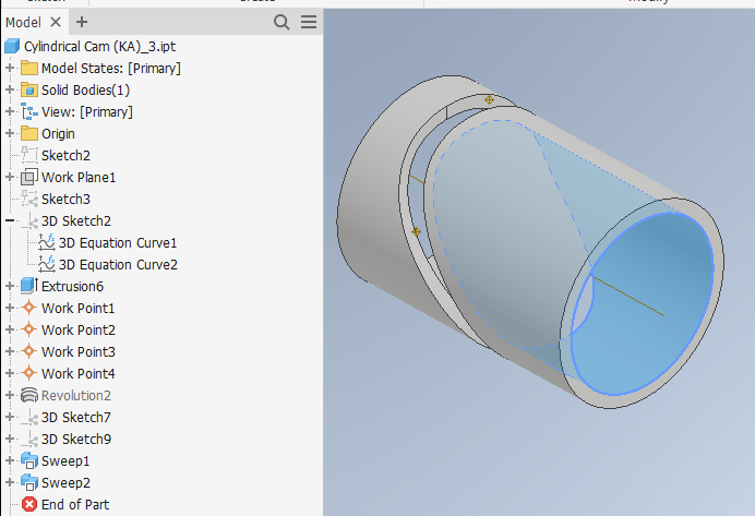 Solved: Equation curve trouble for cylindrical cam design - Autodesk Community