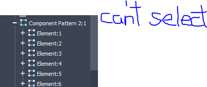Able to select component pattern in drawings - Autodesk Community