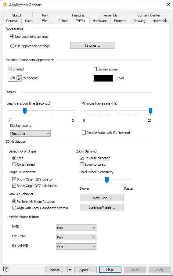 Add an option to change the scroll-wheel button from pan to rotate - Autodesk Community
