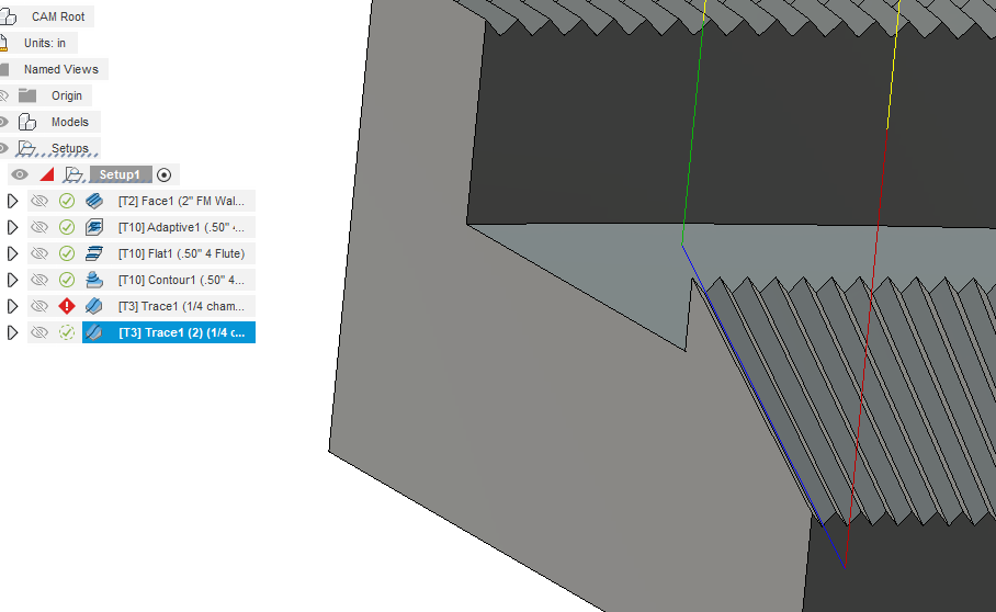Solved: Cutting serrated edges on an angle - Autodesk Community