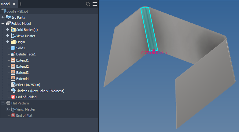 Solved: Changing sheet metal bend radius of a step file on inventor? - Autodesk Community
