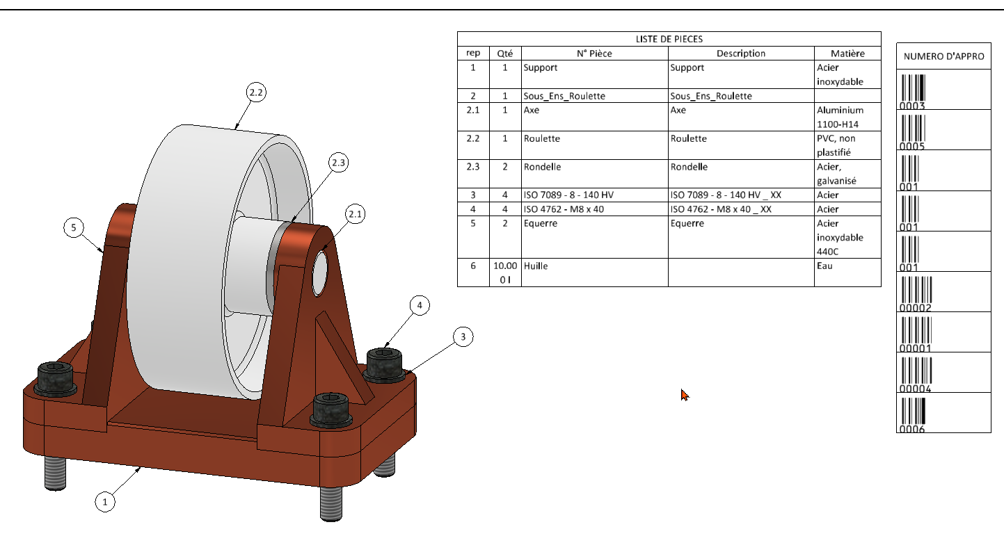 Multiple fonts in part list for bar code insertion - Autodesk Community