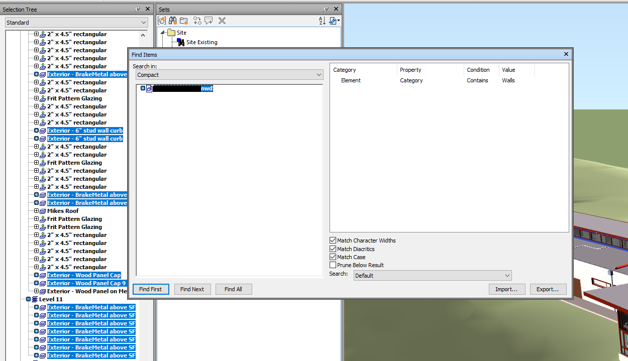 Solved: Search sets Element category missing. - Autodesk Community