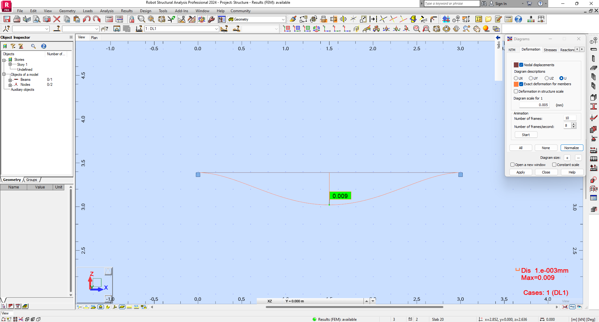 Solved: RC beam deflection issue - Autodesk Community