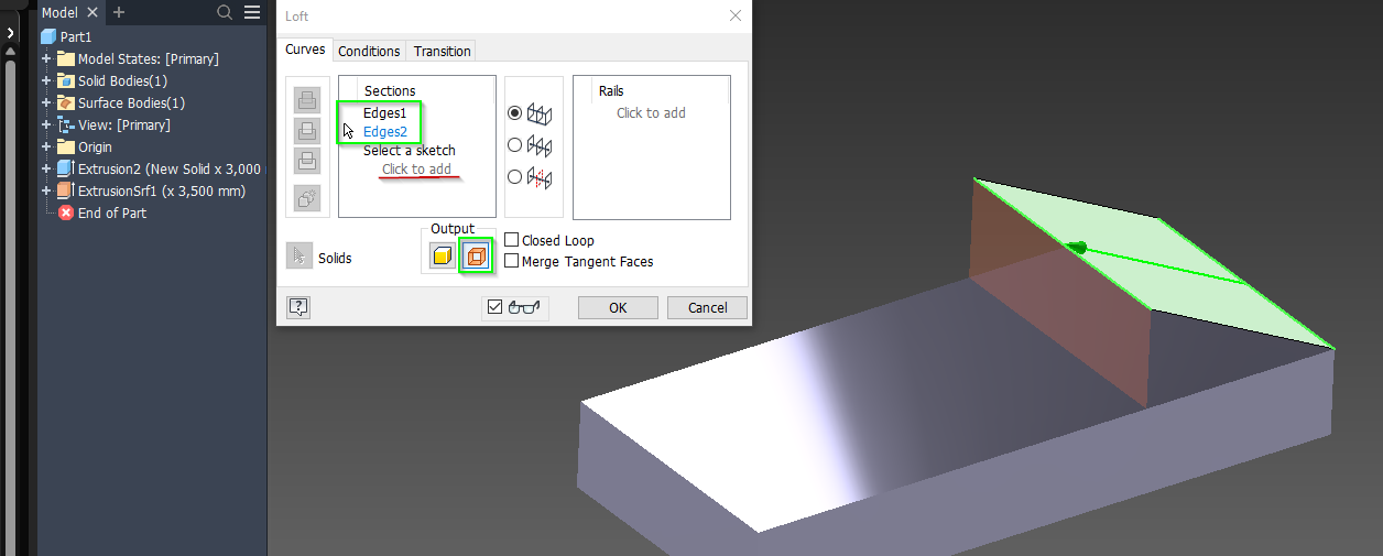 Solved: Create Surface Between 2 Lines? - Autodesk Community