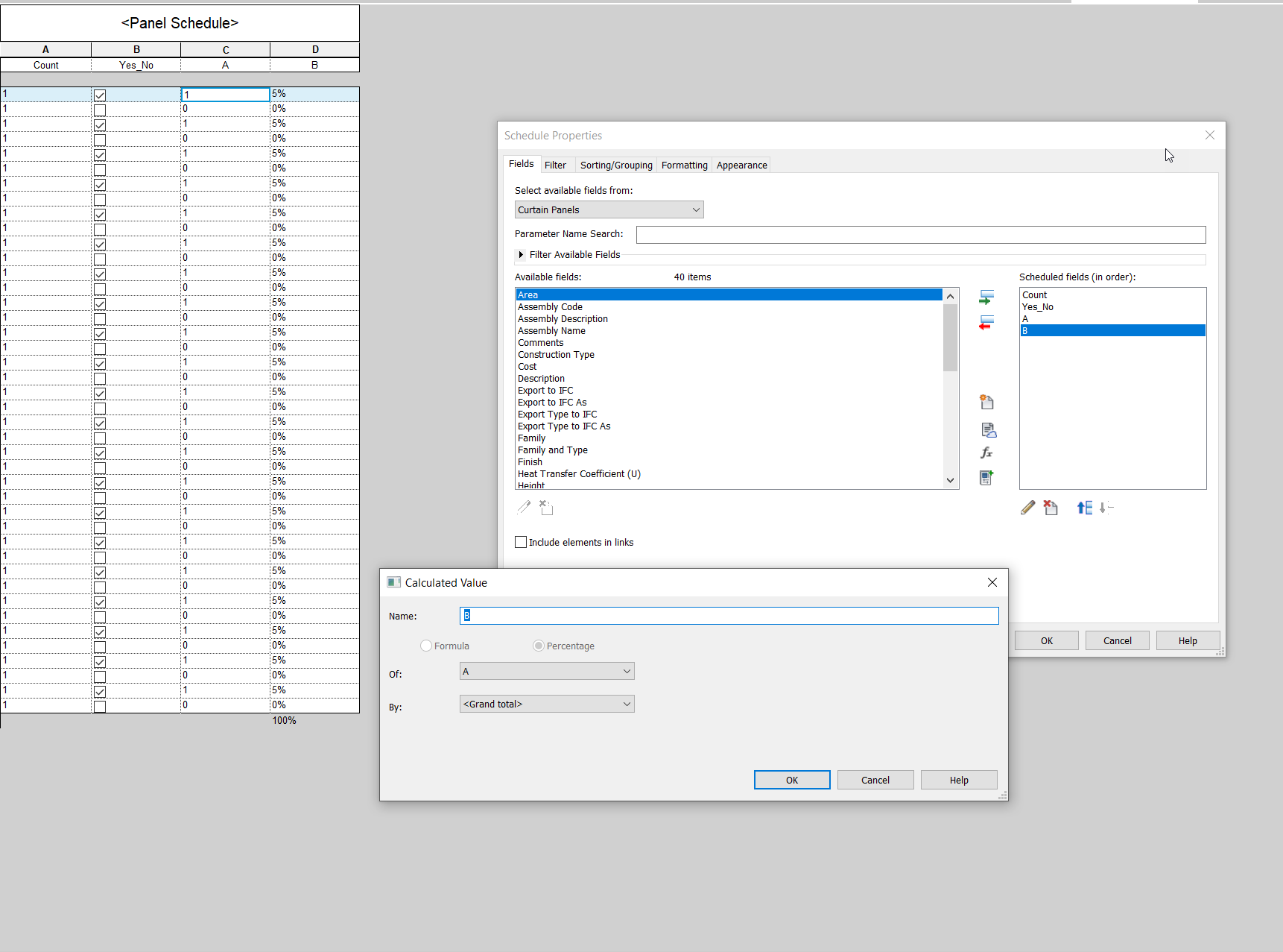 Solved: Percentages in Schedules - Autodesk Community