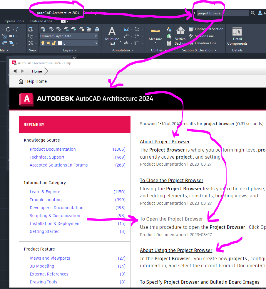 Solved: Where is the project browser in AA2024? - Autodesk Community