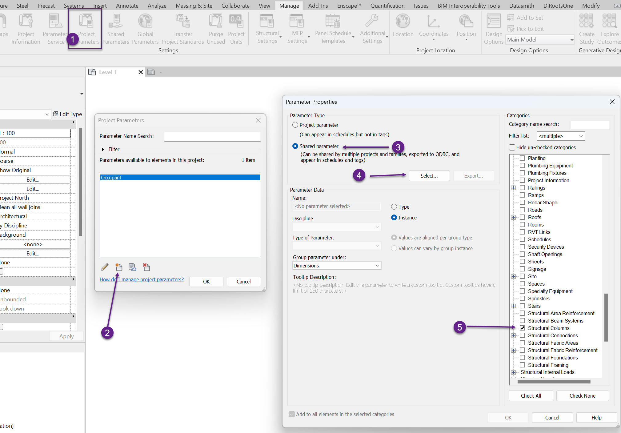 Tag all not tagged not working on horizontal structural columns but ...