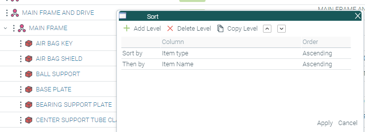 Saved BOM Sort Configurations - Autodesk Community