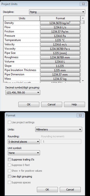 Solved: how to remove the mm and the dia symbol from the default pipe ...