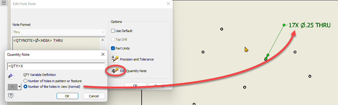 Solved: Combine Similar Hole Count on single drawing view - Autodesk Community
