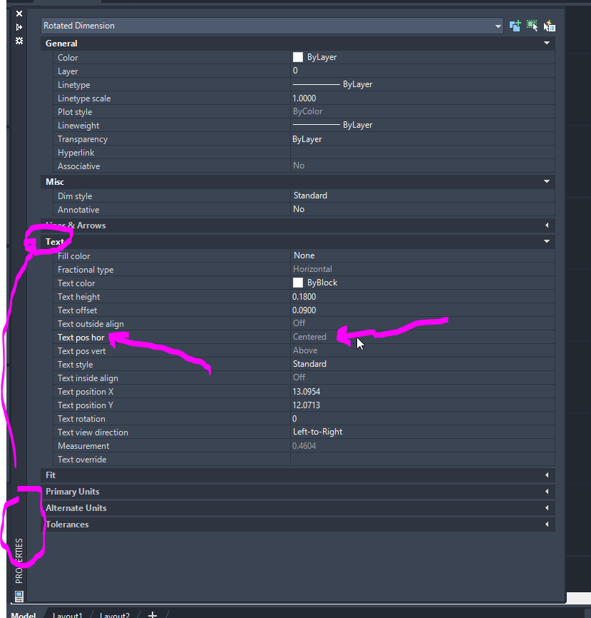 DIMFIT(X) option selectable in "Properties" - Autodesk Community