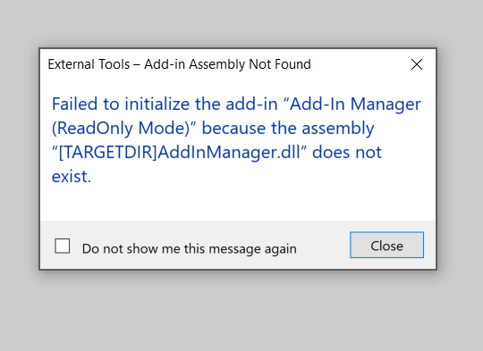 Solved: Failed to initialize the add-in "Add-in Manager" - Autodesk Community