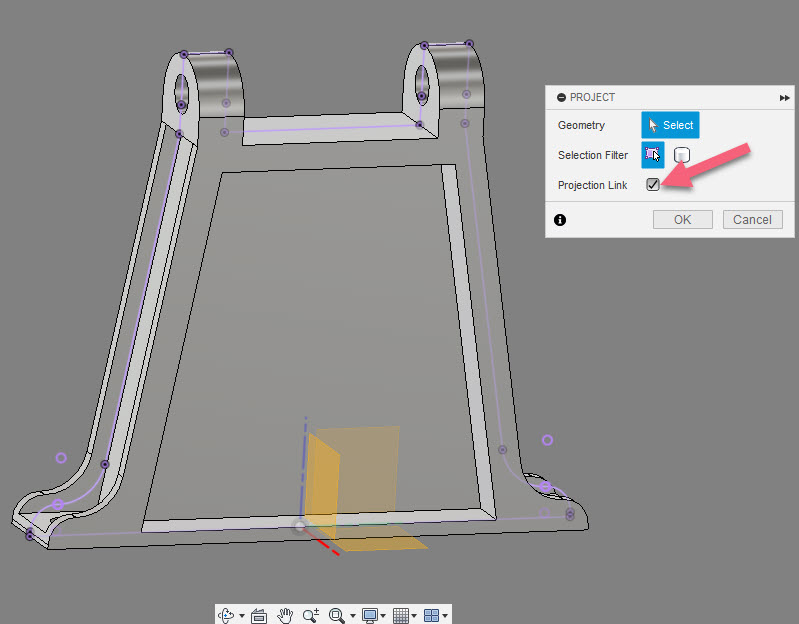 Solved: Project body results in (undefined-blue) sketch geometry - Autodesk Community