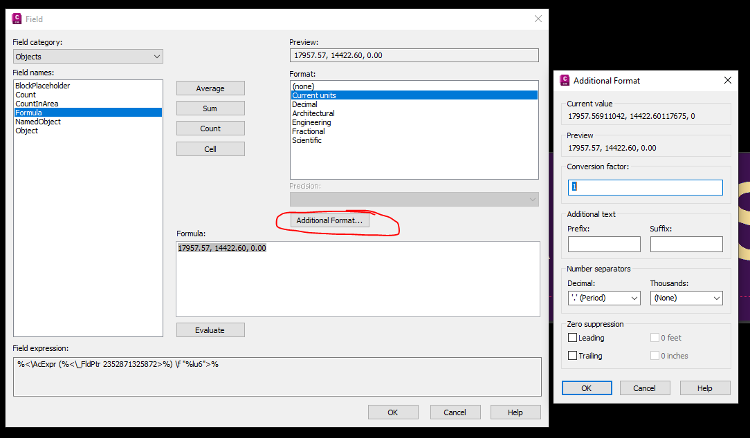 Solved: Field in text to show location - want to change the unit setting - Autodesk Community
