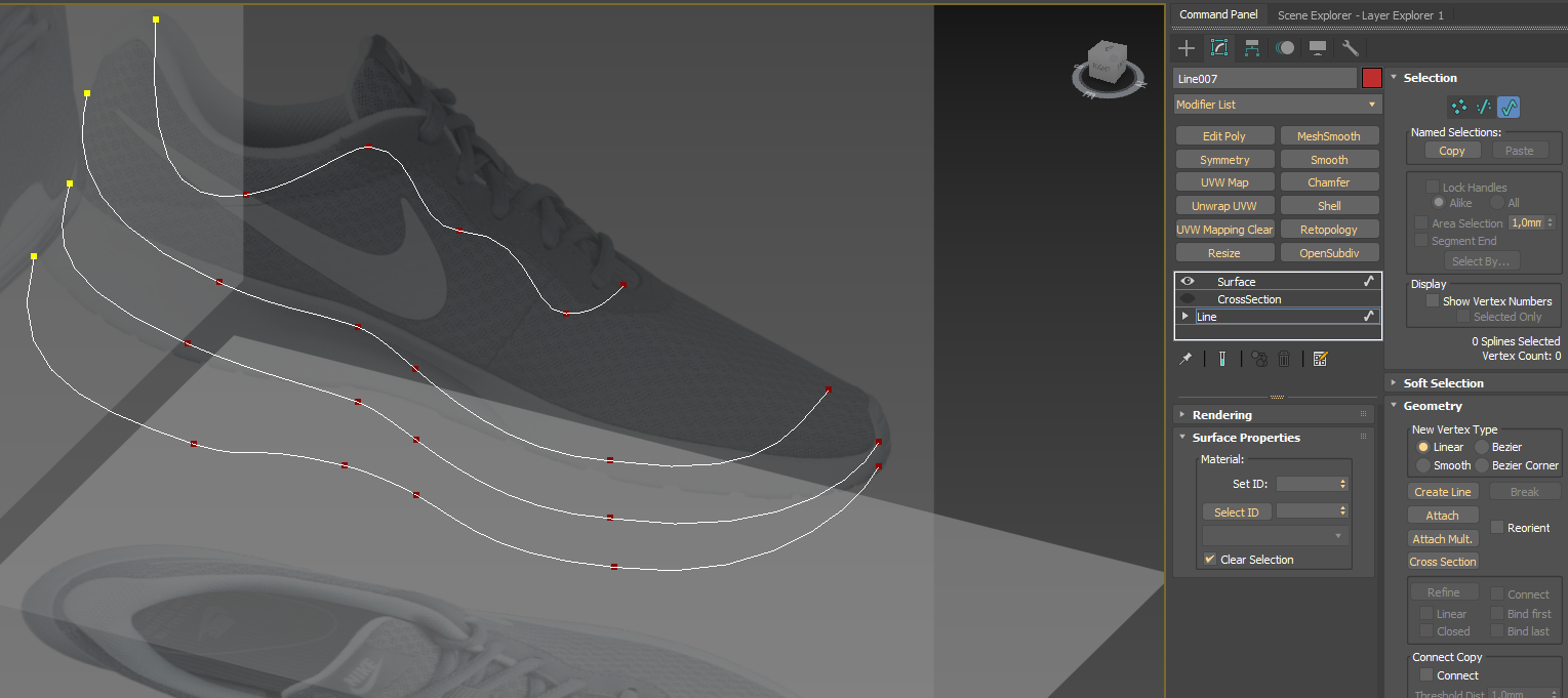 Different result Crossection modifier vs Crossection (from Line/Geometry rollout) - Autodesk ...