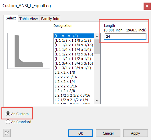 Control Content Center "Standard" vs. "Custom" Placement per Family ...