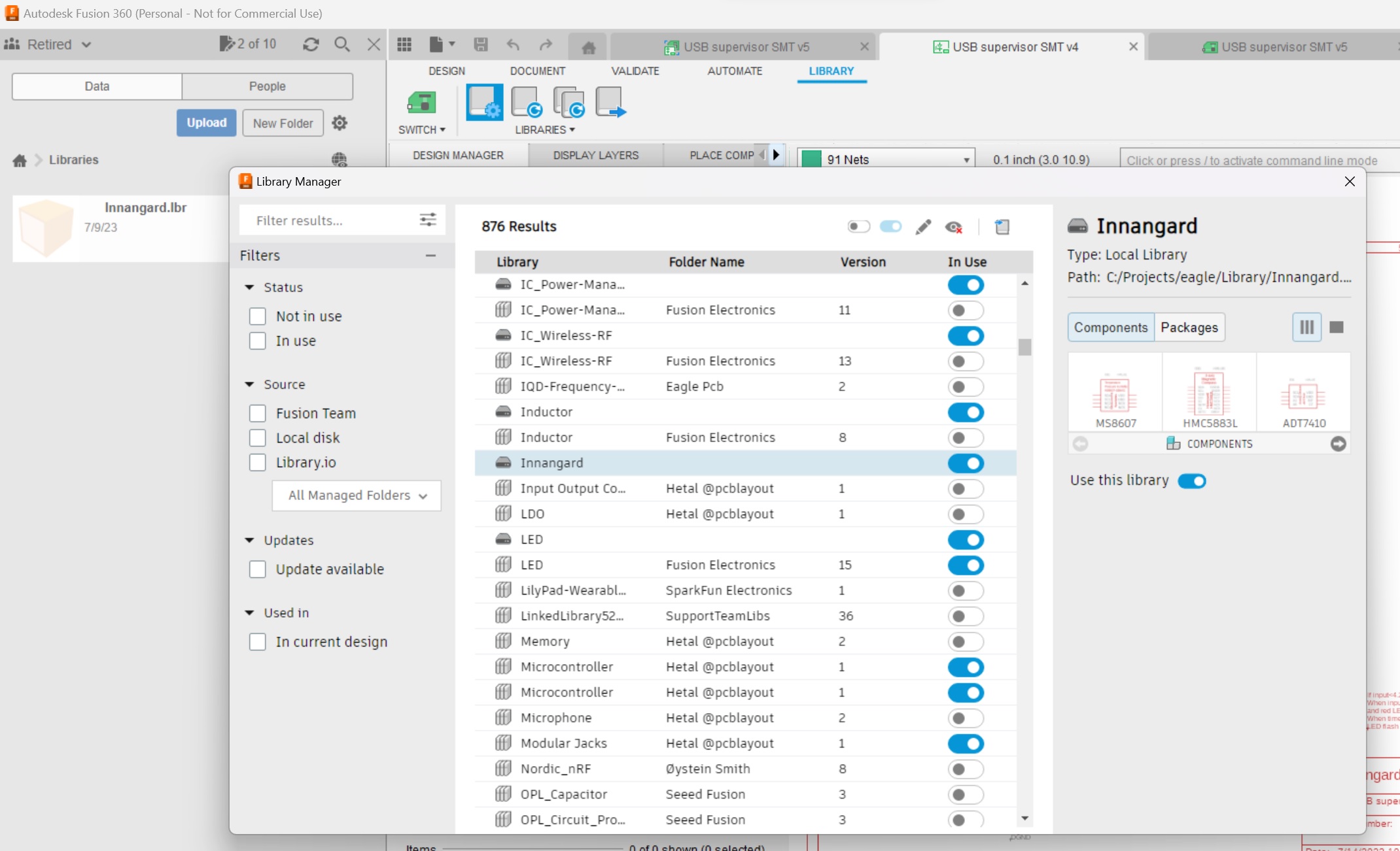 Uploaded local library is not available as Fusion library - Autodesk ...