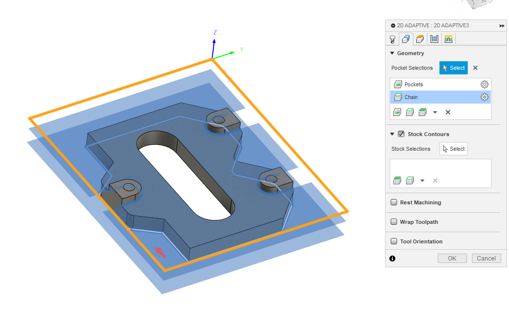 Solved: Adaptive clearing ignoring bottom threaded tab and I can't figure out why - Autodesk ...