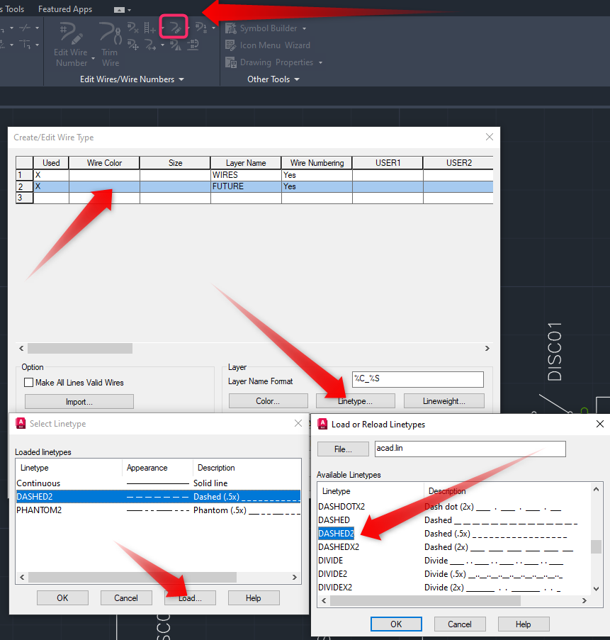 Solved: how to change line type for AutoCAD Electrical Symbols ...