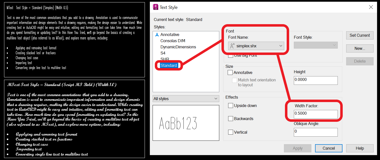 Mtxt Boxes squeezing text together when copying from one drawing to another - Autodesk Community