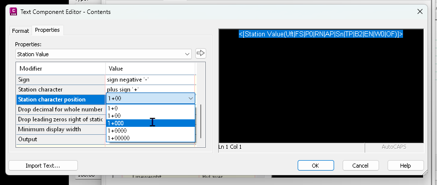 Solved: Changing Alignment Station Format - Changing where the + is located. - Autodesk Community