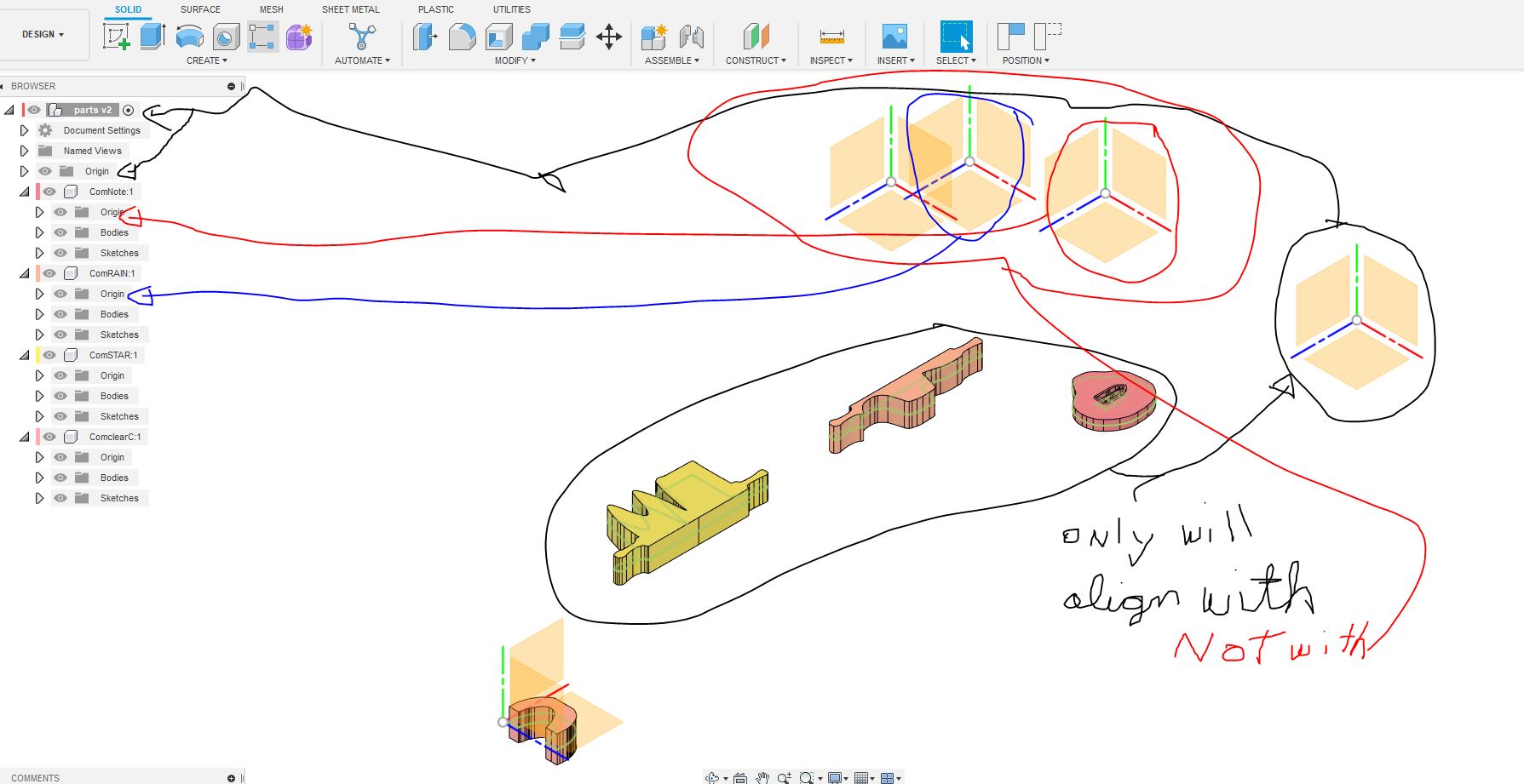 Solved: align tool does not work on moving components to origin - Autodesk Community