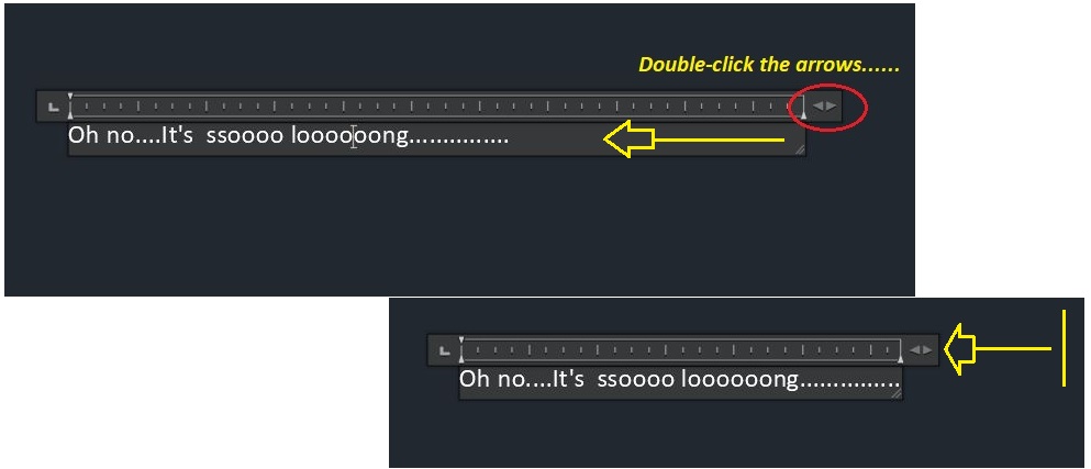 Solved: MTEXT "box" is at least 10 times longer than I want it. AutoCad ...