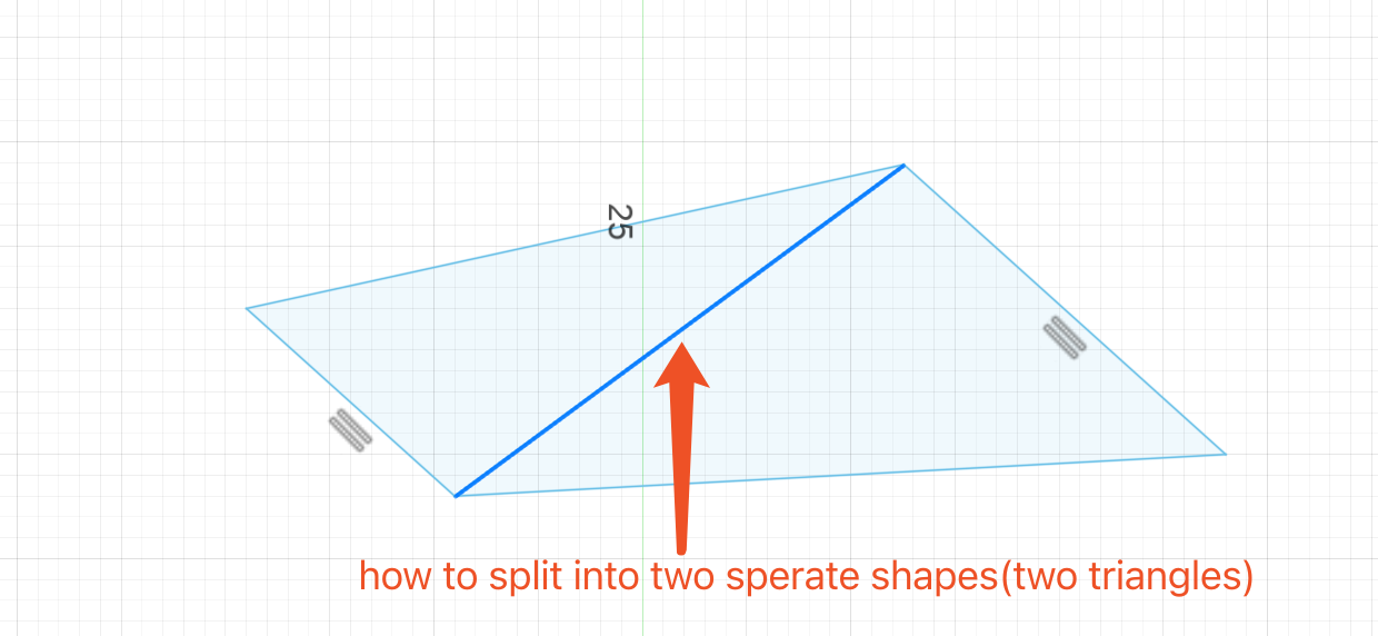 Solved: How to split sketch object into two parts & How to display ...
