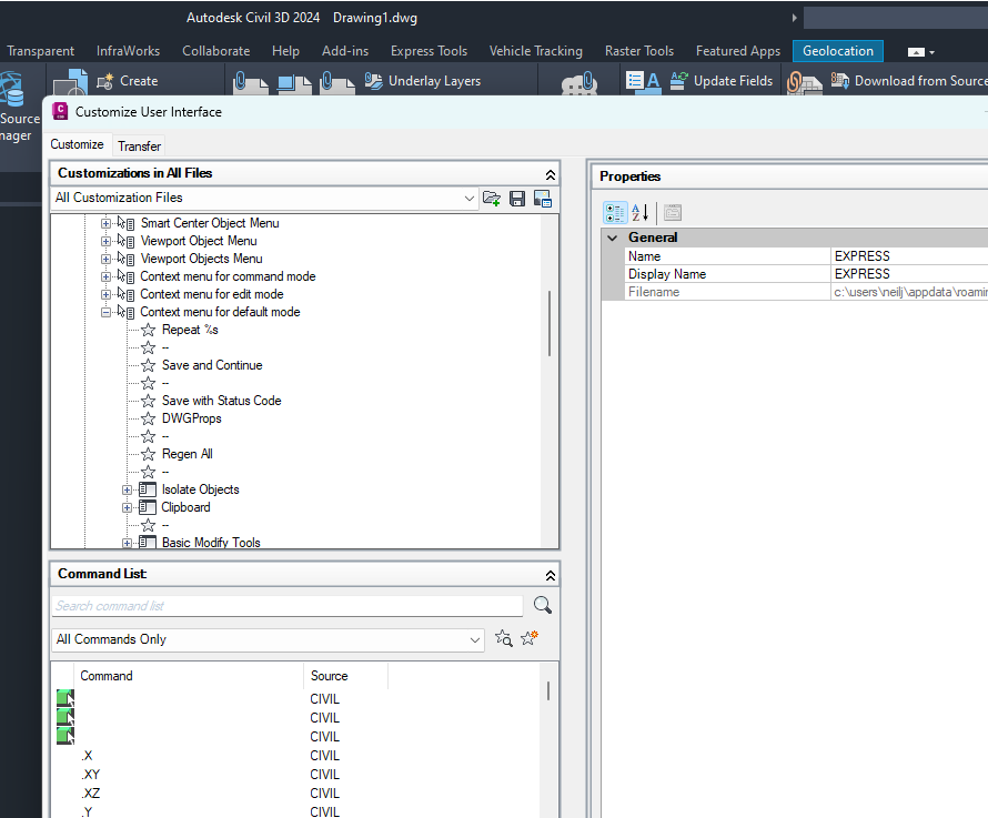 Solved: Default Right Click Shortcut Menu - not displaying as required - Autodesk Community