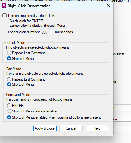 Solved: Default Right Click Shortcut Menu - not displaying as required - Autodesk Community