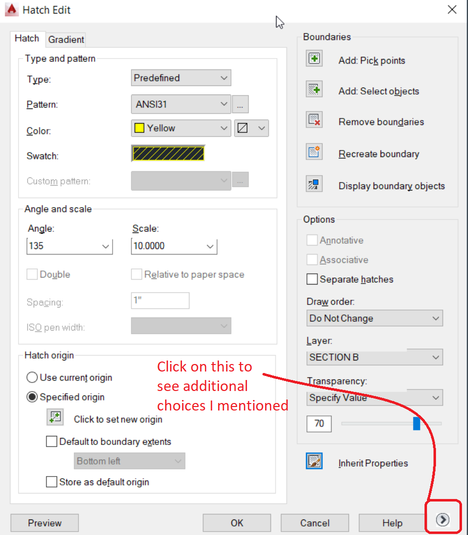MATCH HATCH ORIGIN - Autodesk Community
