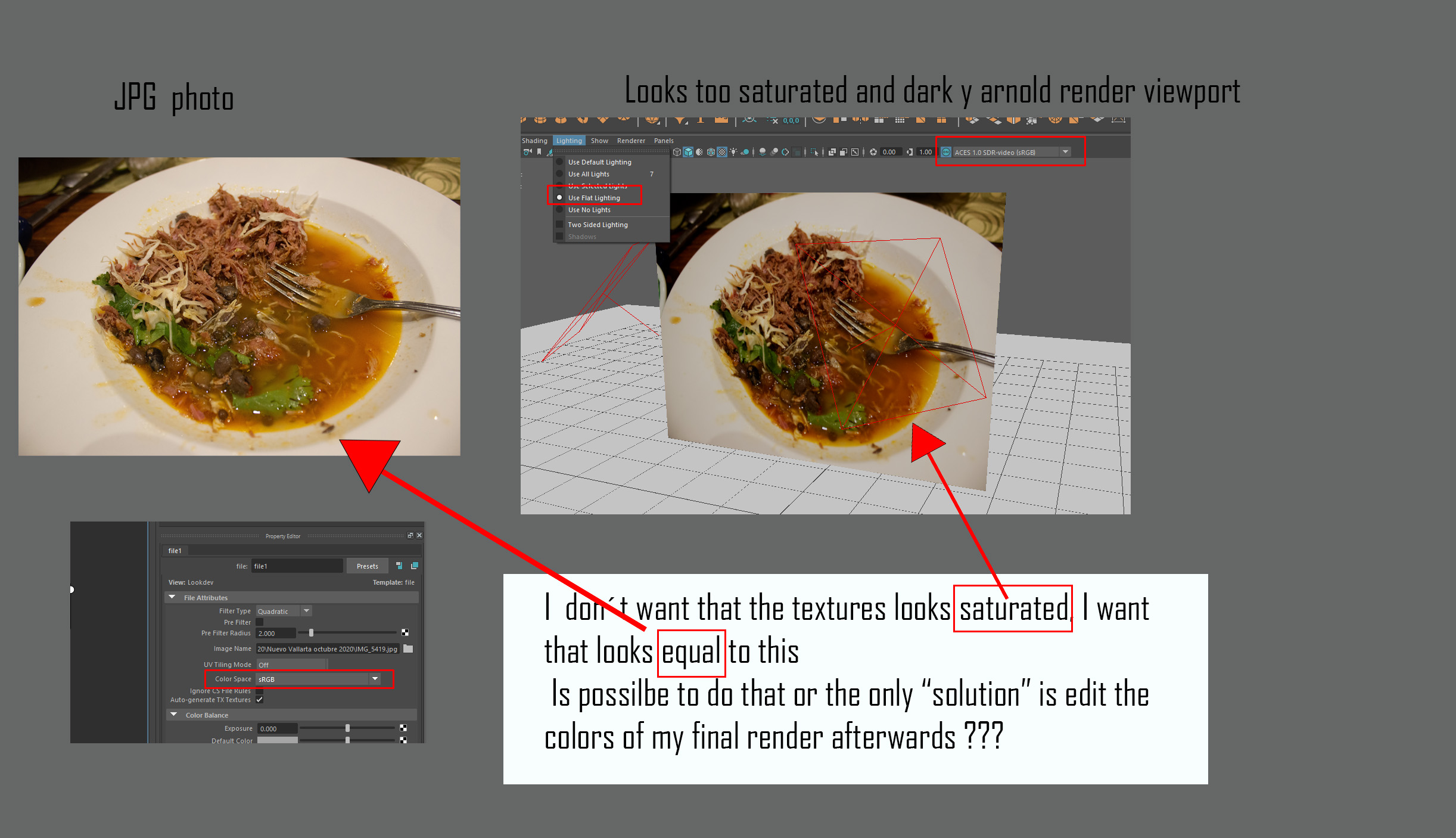 Correct way to import srgb images into maya to render in arnold with ...