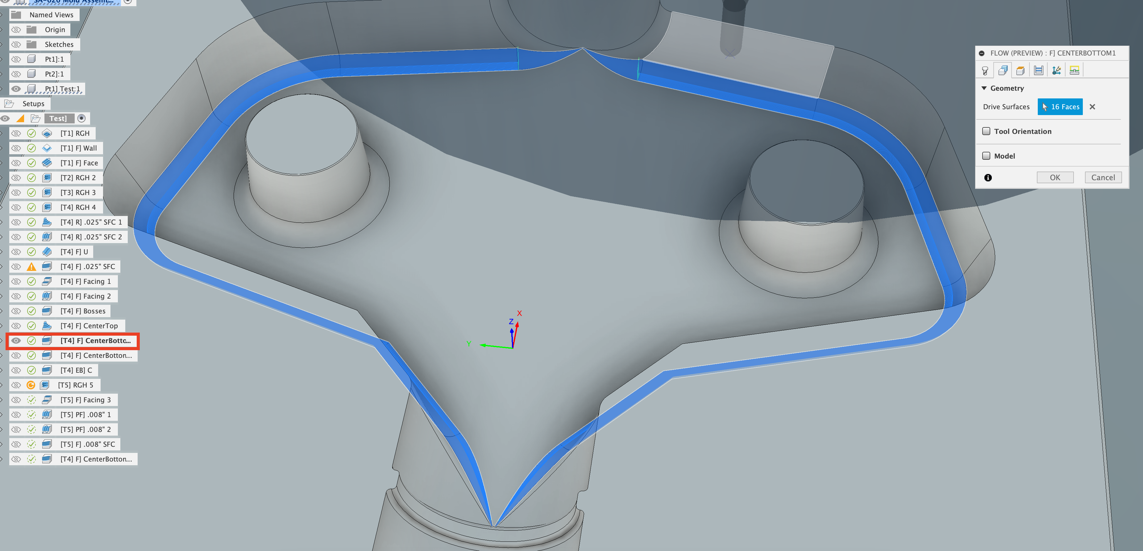 Solved: Flow (Preview): Toolpath skips 2 faces without warning/error - Autodesk Community
