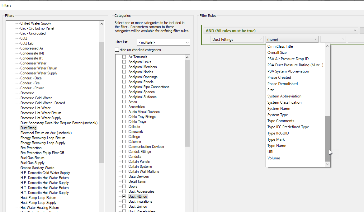 Duct fittings dont show airflow as a tag/schedule parameter - Autodesk Community