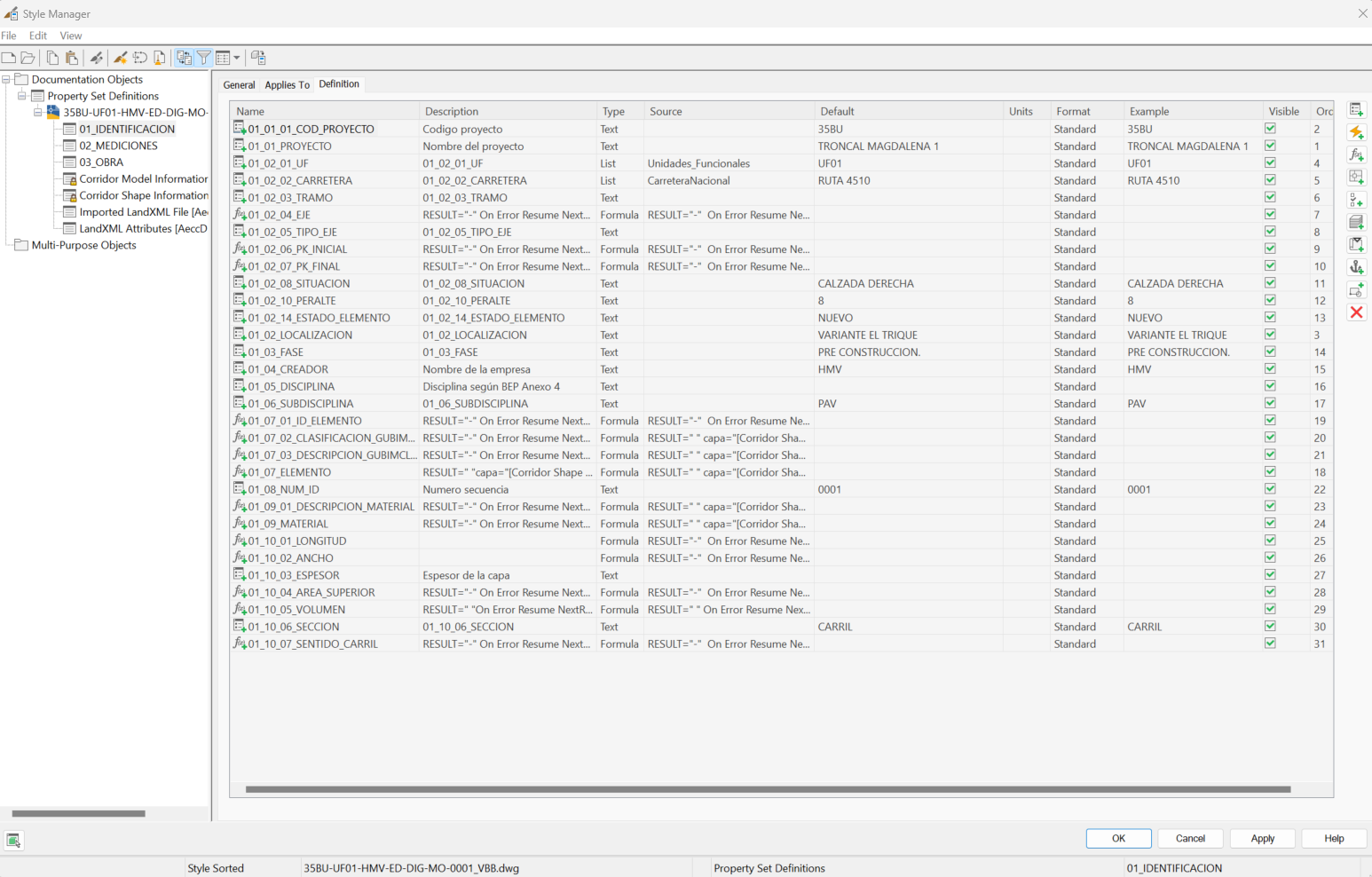 Solucionado: Exportar Property Set Definition a Excel - Civil 3D - Autodesk Community