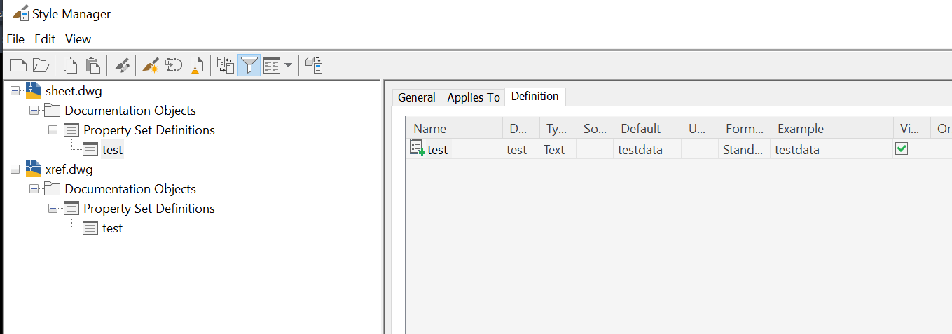 Solved: Property set label for drawing objects (polyline, line etc.) in XREF - Autodesk Community