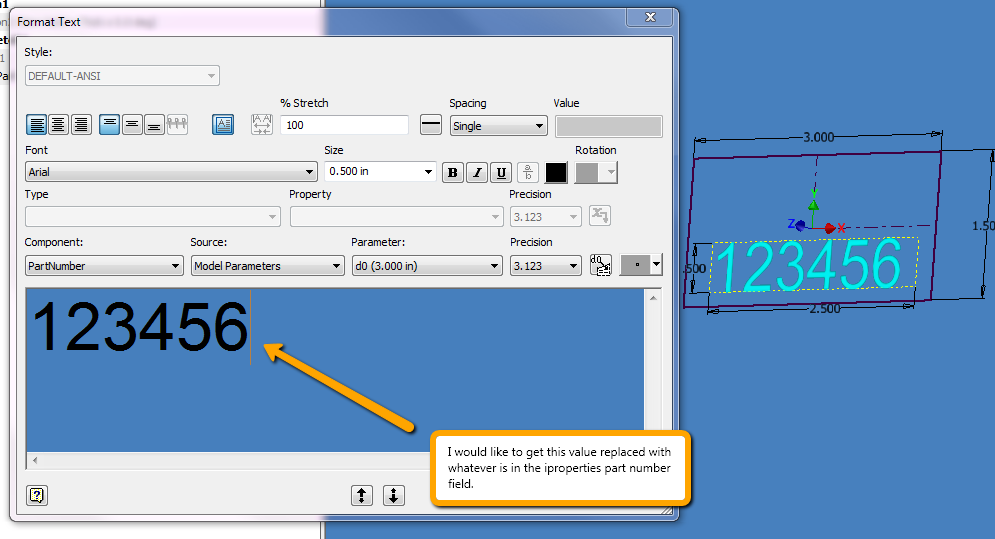 Solved: User defined text paramter in iPart - Autodesk Community