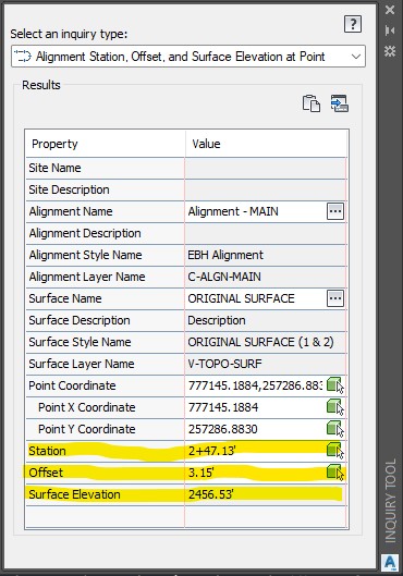 Inquiry Tool - Elevations Not Showing - Autodesk Community