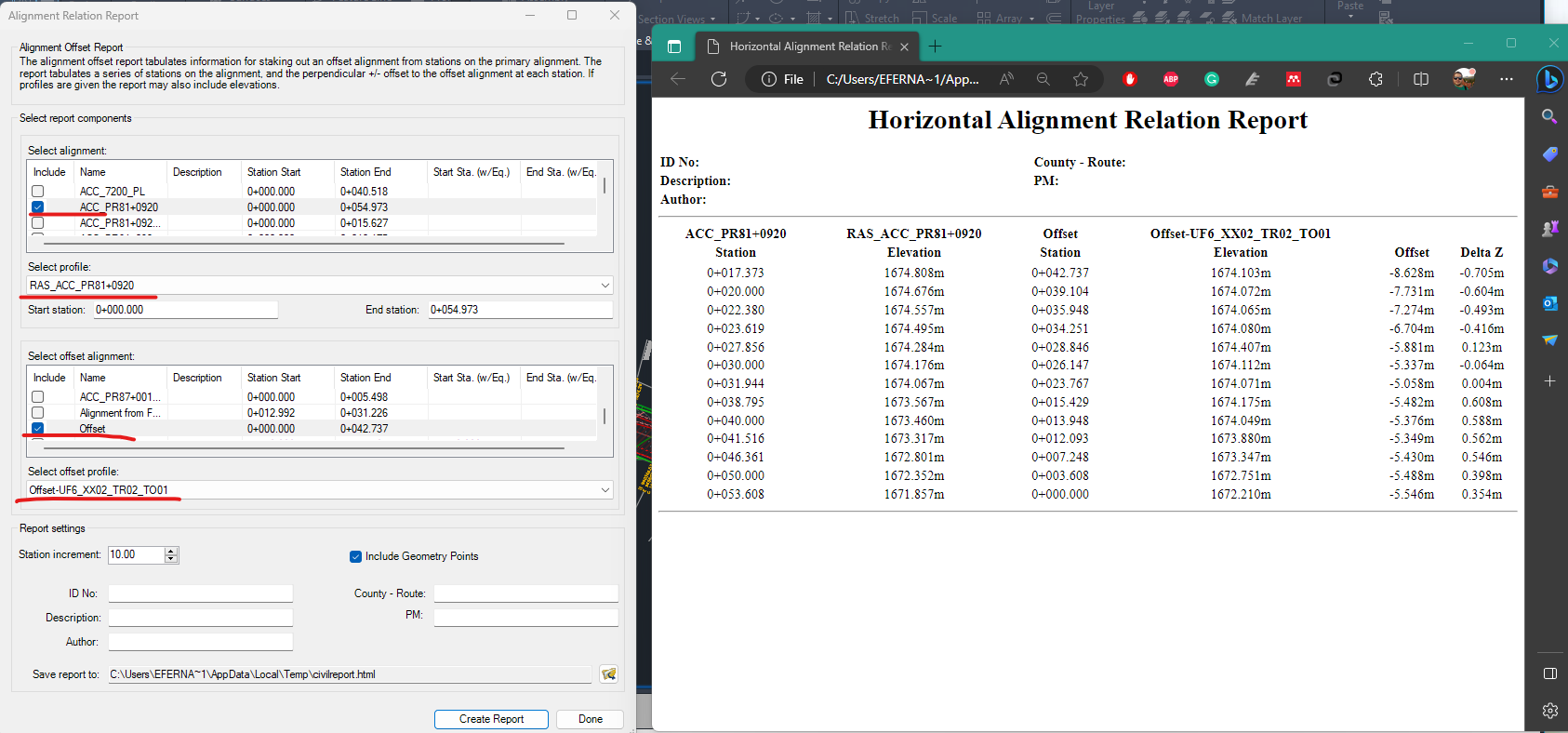 Solved: Alignment Relation Report - Autodesk Community